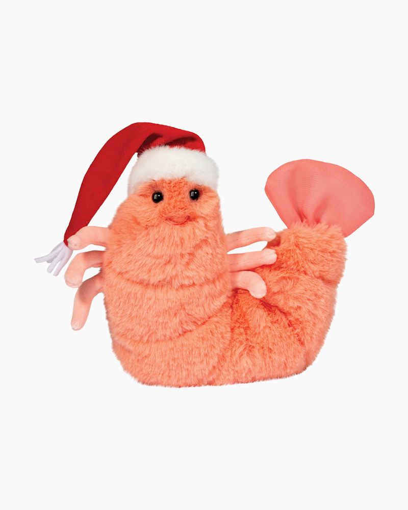 Douglas Cuddle Toys | Salty Santa Shrimp Plush Toy | Shrimp Stuffie ...