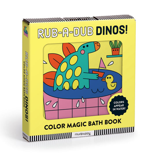 Rub-a-Dub Dinos! Color Magic Bath Book – McCoy Kids